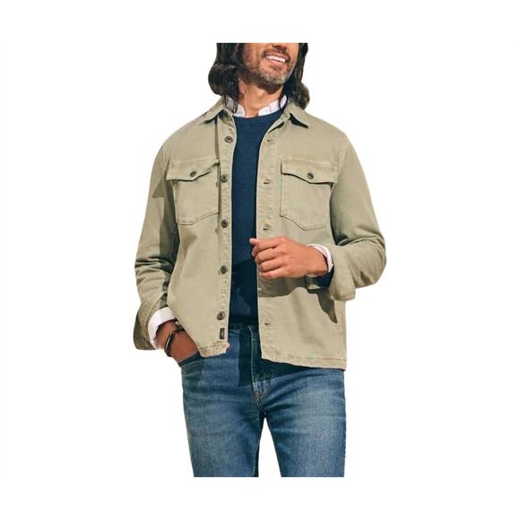 Faherty | Jackets & Coats | New Faherty Jersey Shirt Jacket In Surplus ...